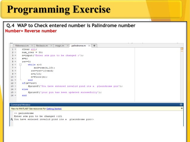 Programming with matlab session 5 looping | PPT