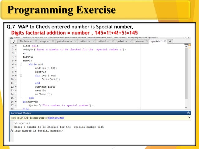 Programming with matlab session 5 looping | PPT