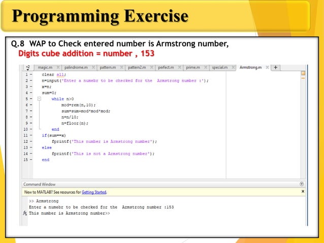 Programming with matlab session 5 looping | PPT