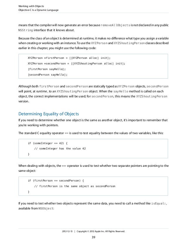 Programming With Objective C