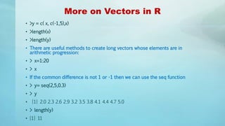 Programming with R in Big Data Analytics | PPTX