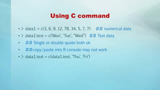 Programming with R in Big Data Analytics | PPTX