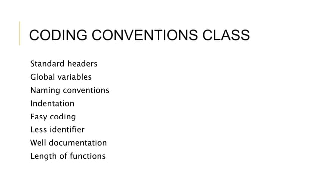 Programming Workshop | PPT