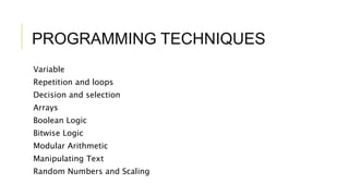 Programming Workshop | PPT