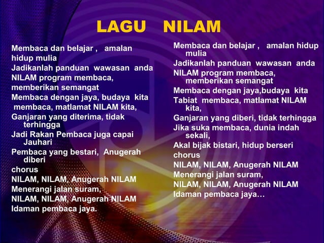 Program nilam | PPT