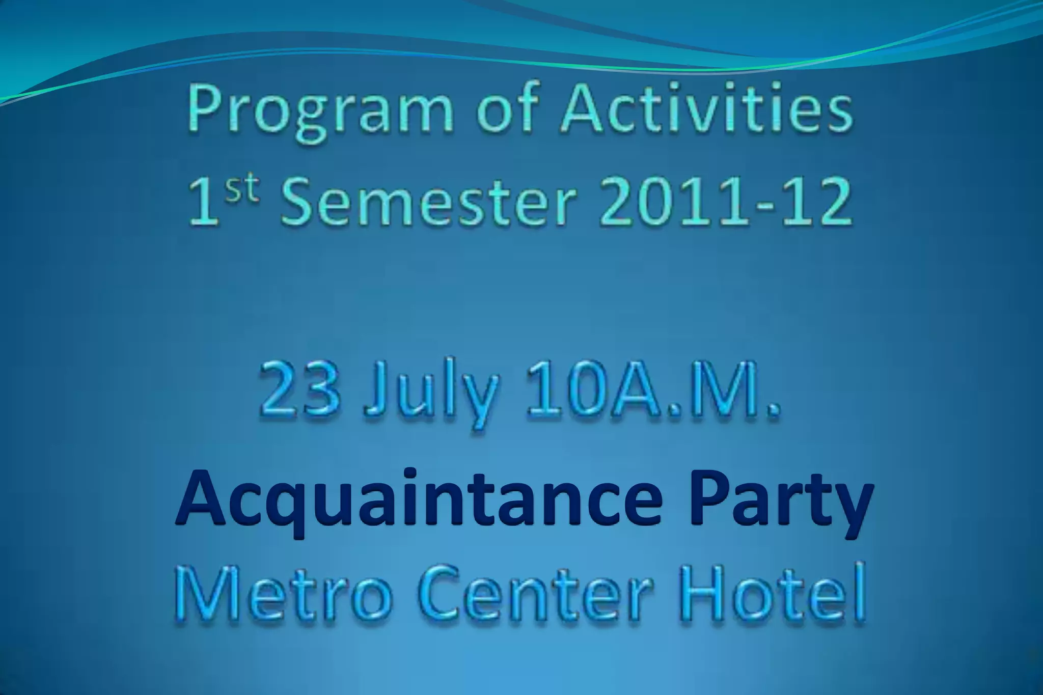 Program of activities | PPTX