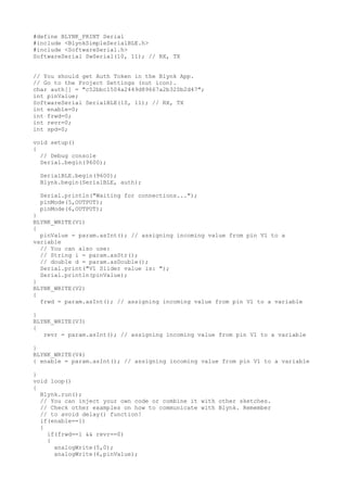 Program of speed and direction control of dc motor | PDF