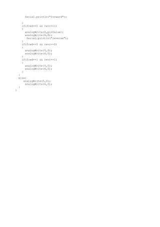 Program of speed and direction control | PDF