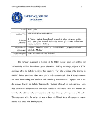 Program outcome 4 artifact key assessment 2-ns | PDF