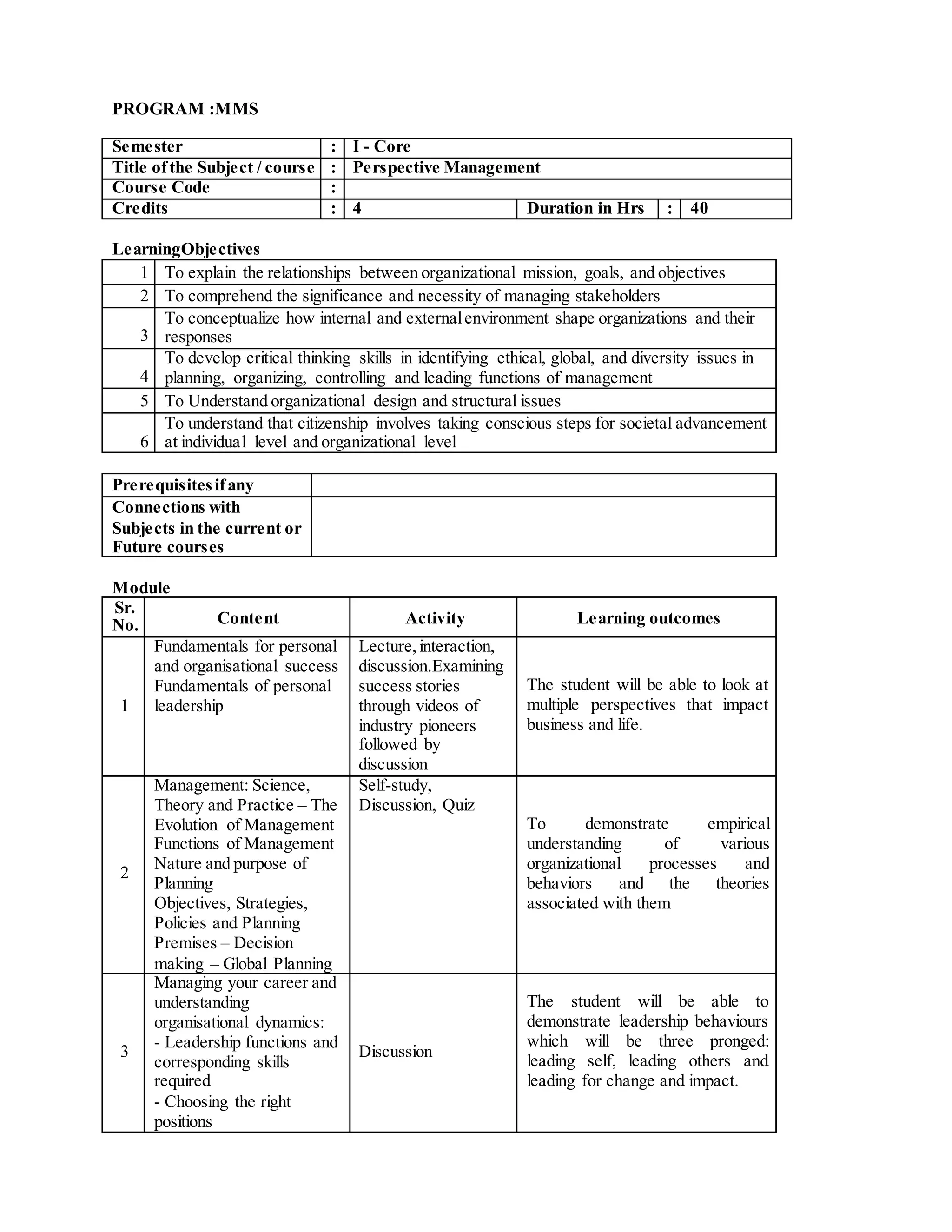 Program outcomes | PDF