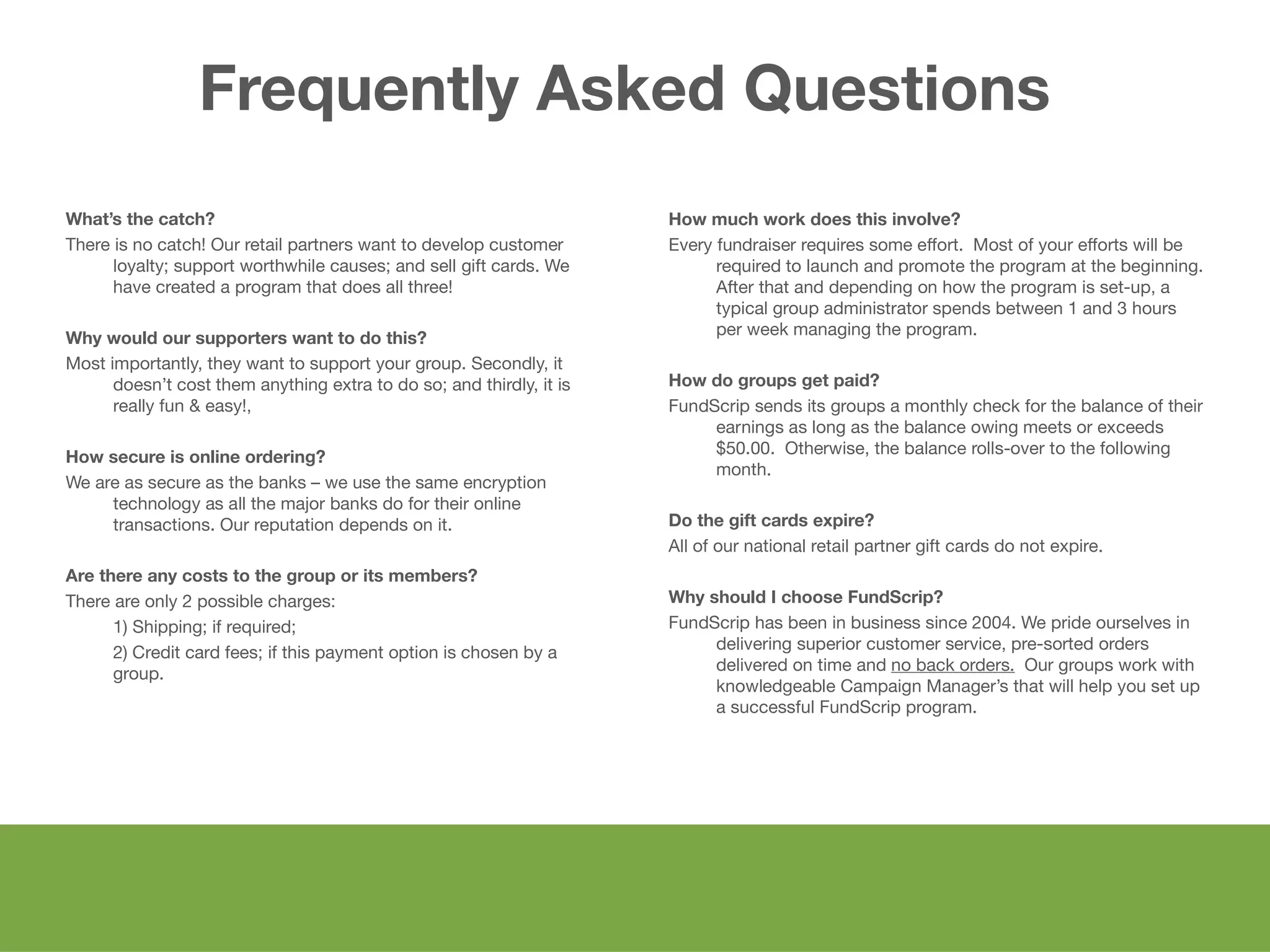 FundScrip Program Overview | PDF