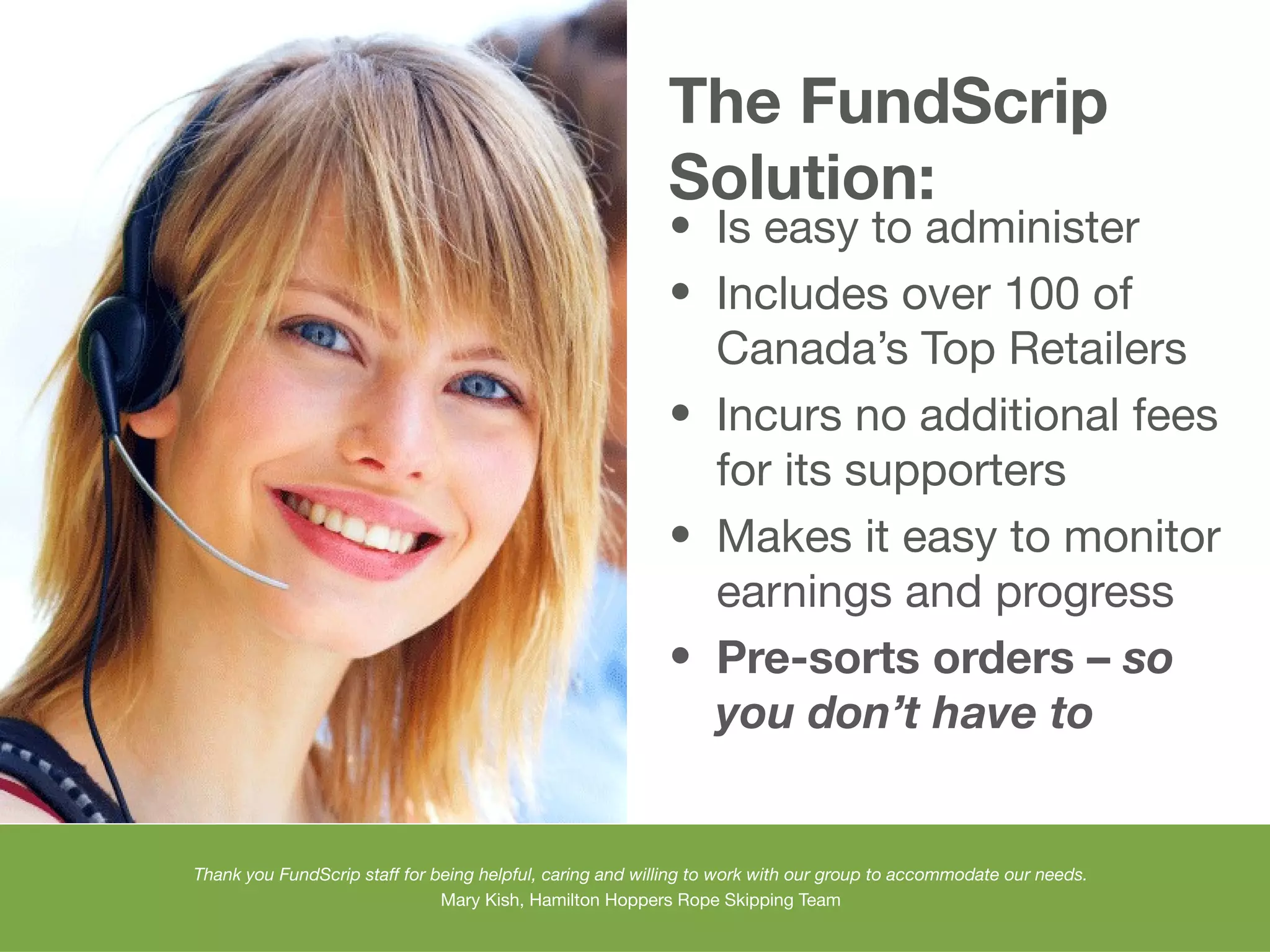 FundScrip Program Overview | PDF