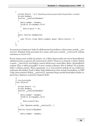 Programowanie obiektowe w PHP 5 | PDF