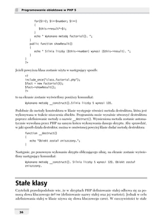Programowanie obiektowe w PHP 5 | PDF