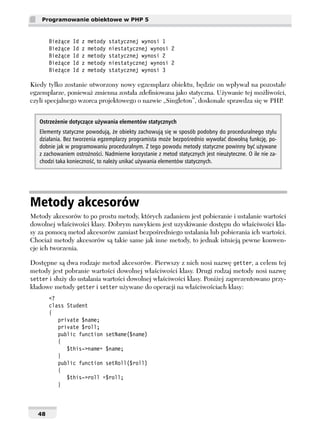 Programowanie obiektowe w PHP 5 | PDF