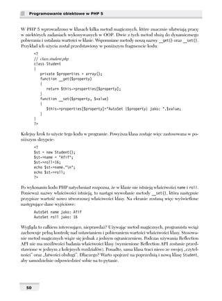 Programowanie obiektowe w PHP 5 | PDF