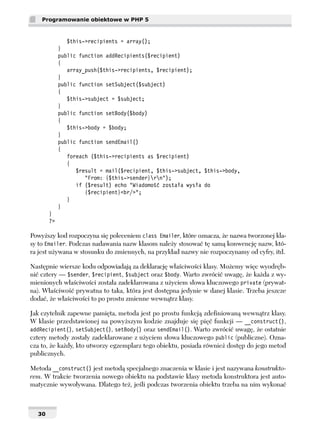 Programowanie obiektowe w PHP 5 | PDF