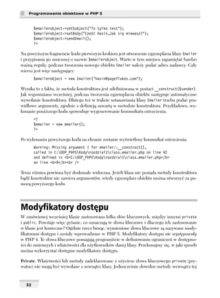 Programowanie obiektowe w PHP 5 | PDF