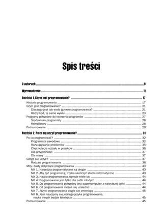 Programowanie. Od podstaw | PDF | Programming Languages | Computing