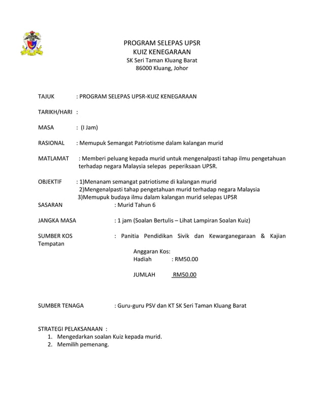 Program panitia sivik dan kt | DOCX