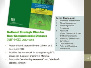 NCD Program in Malaysia, overview | PPTX