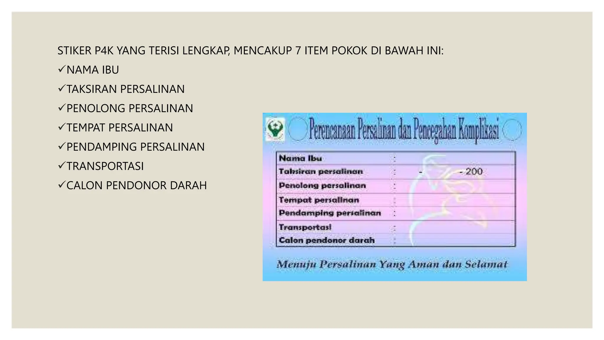 Program perencanaan persalinan dan pencegah komplikasi (p4k) APENG.pptx