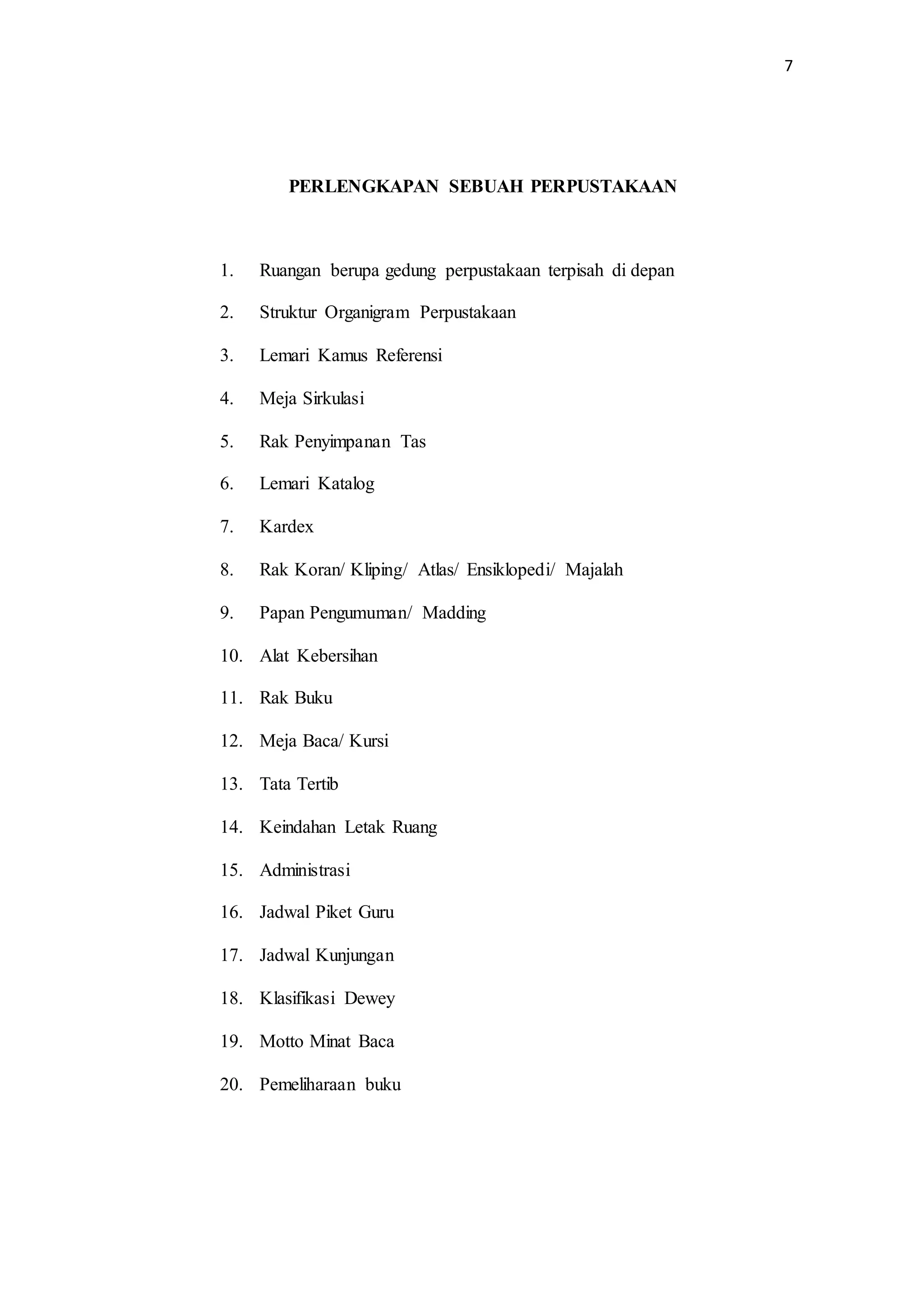 Program perpustakaan | DOCX