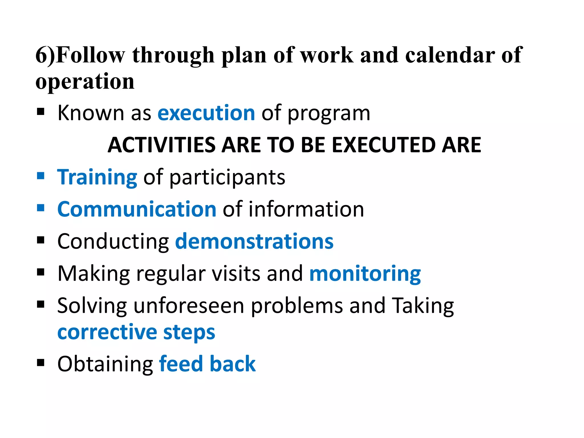 Program planning | PPTX