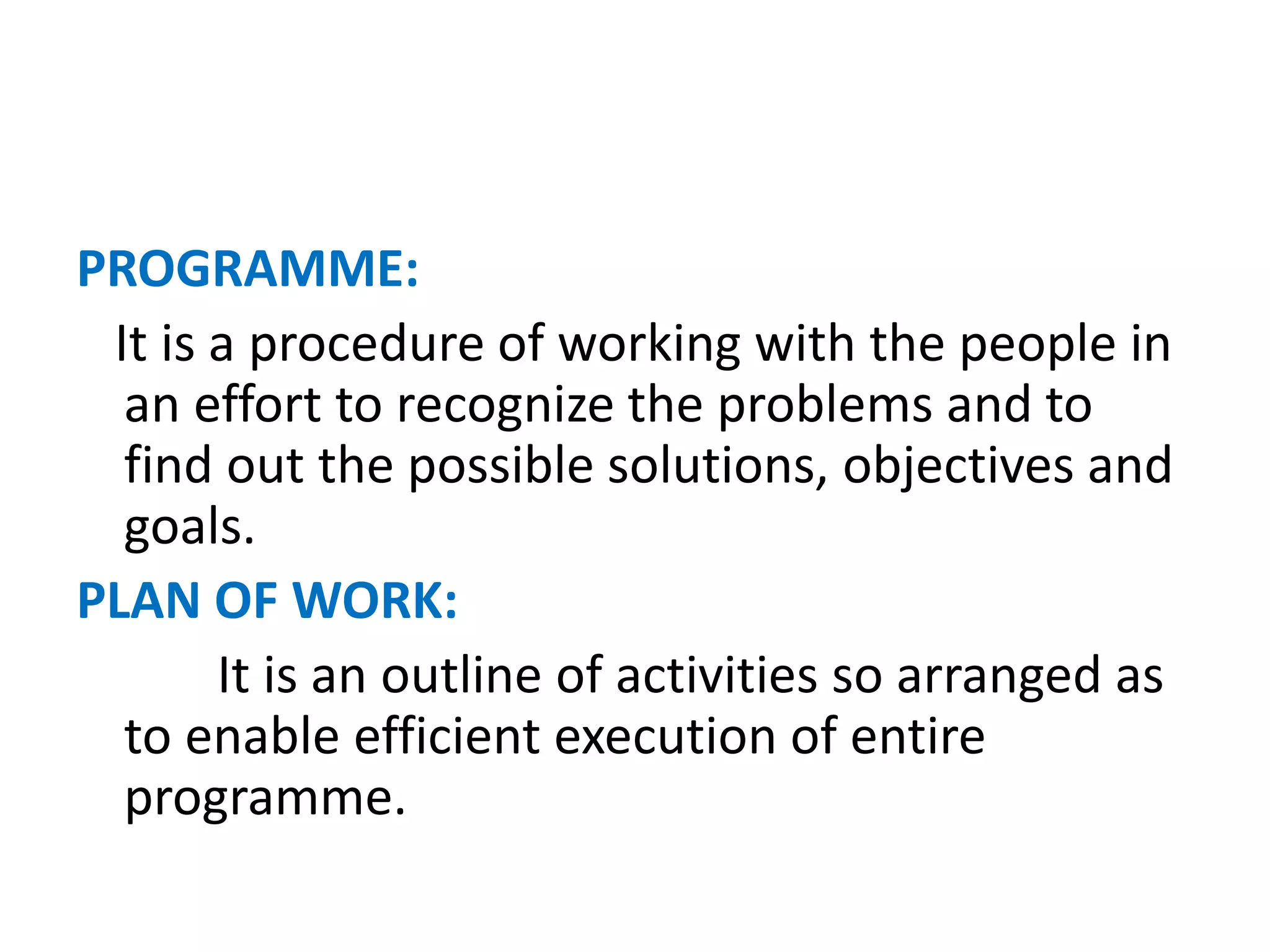 Program planning | PPTX