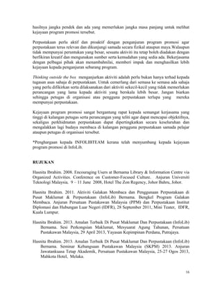 Program promosi infolib bernama | DOC