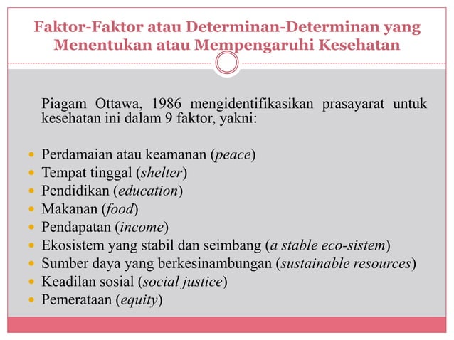 Program promosi kesehatan di internasional | PPTX