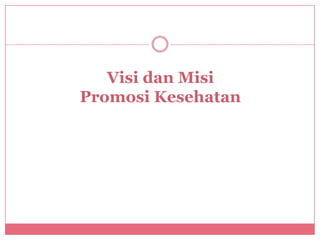 Program promosi kesehatan di internasional | PPTX
