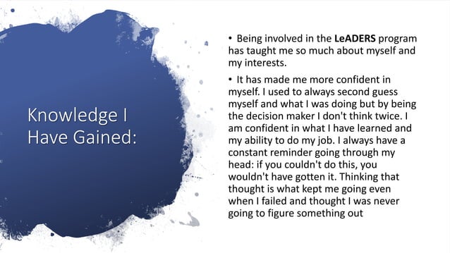 Program Reflection Presentation | PPT