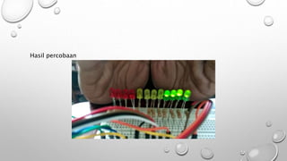 Program running led menggunakan mikrokontorler atmega16 | PPTX | Technology & Computing
