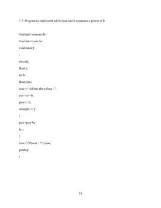 Basic Programs of C++ | PDF