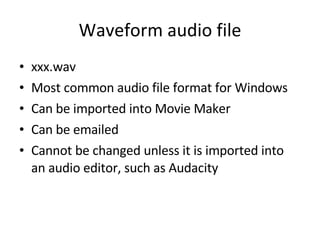 Programs, File Types, Icons | PPT