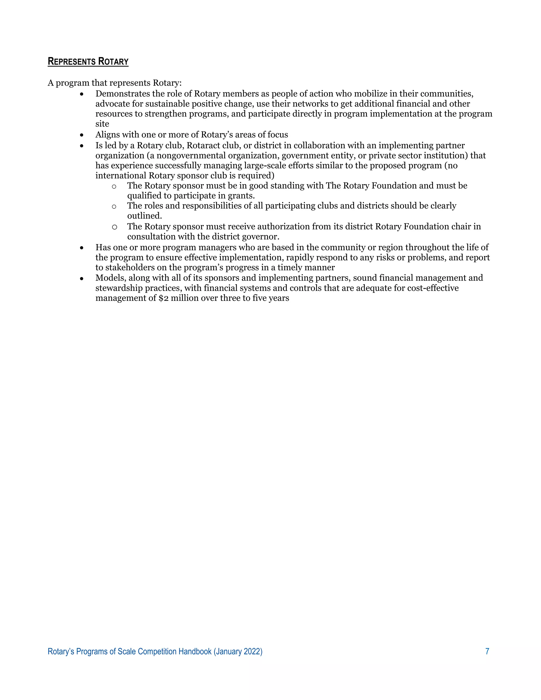 Programs of Scale Handout | PDF