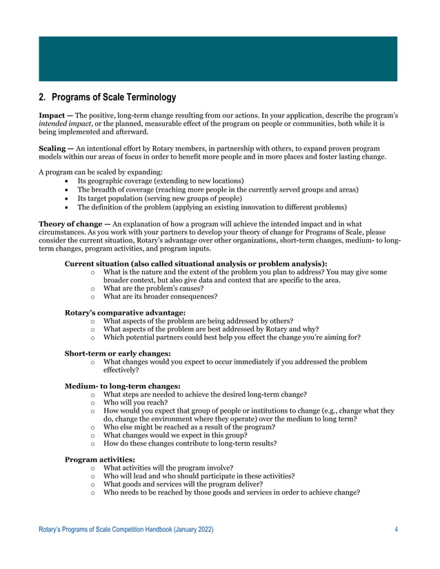 Programs of Scale Handout | PDF