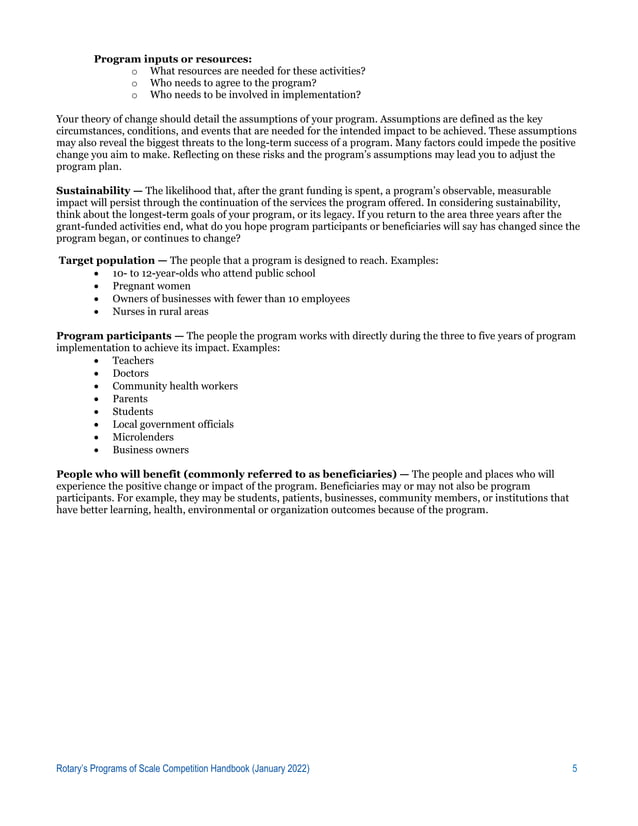 Programs of Scale Handout | PDF