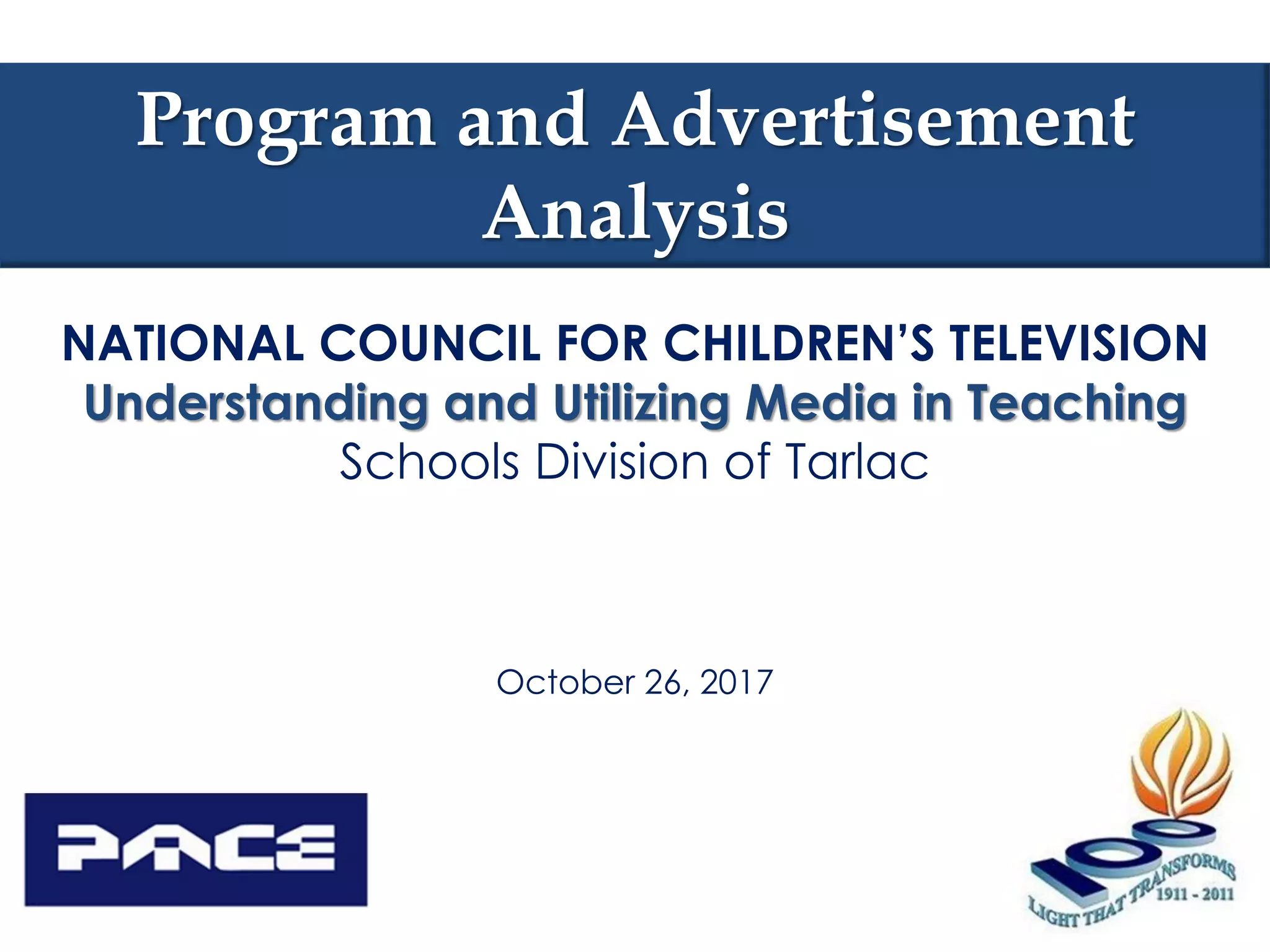 Programs and ads | PPT