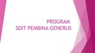 Contoh program sekolah yang bisa di jadikan pedoman | PPTX