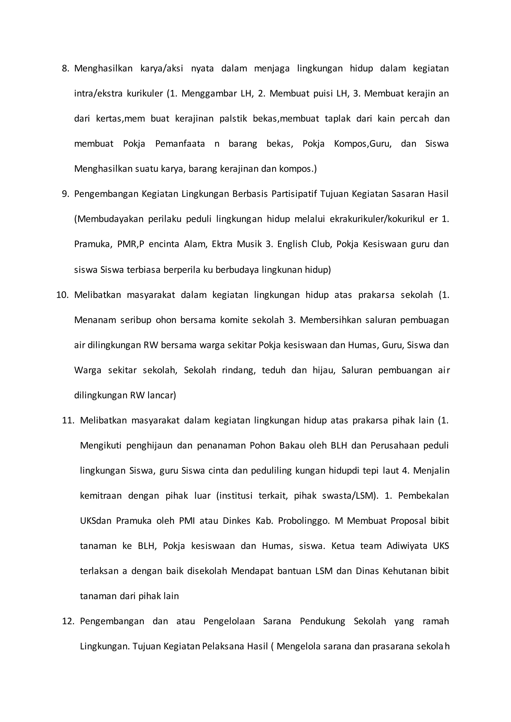 Program sekolah hijau fix | DOCX