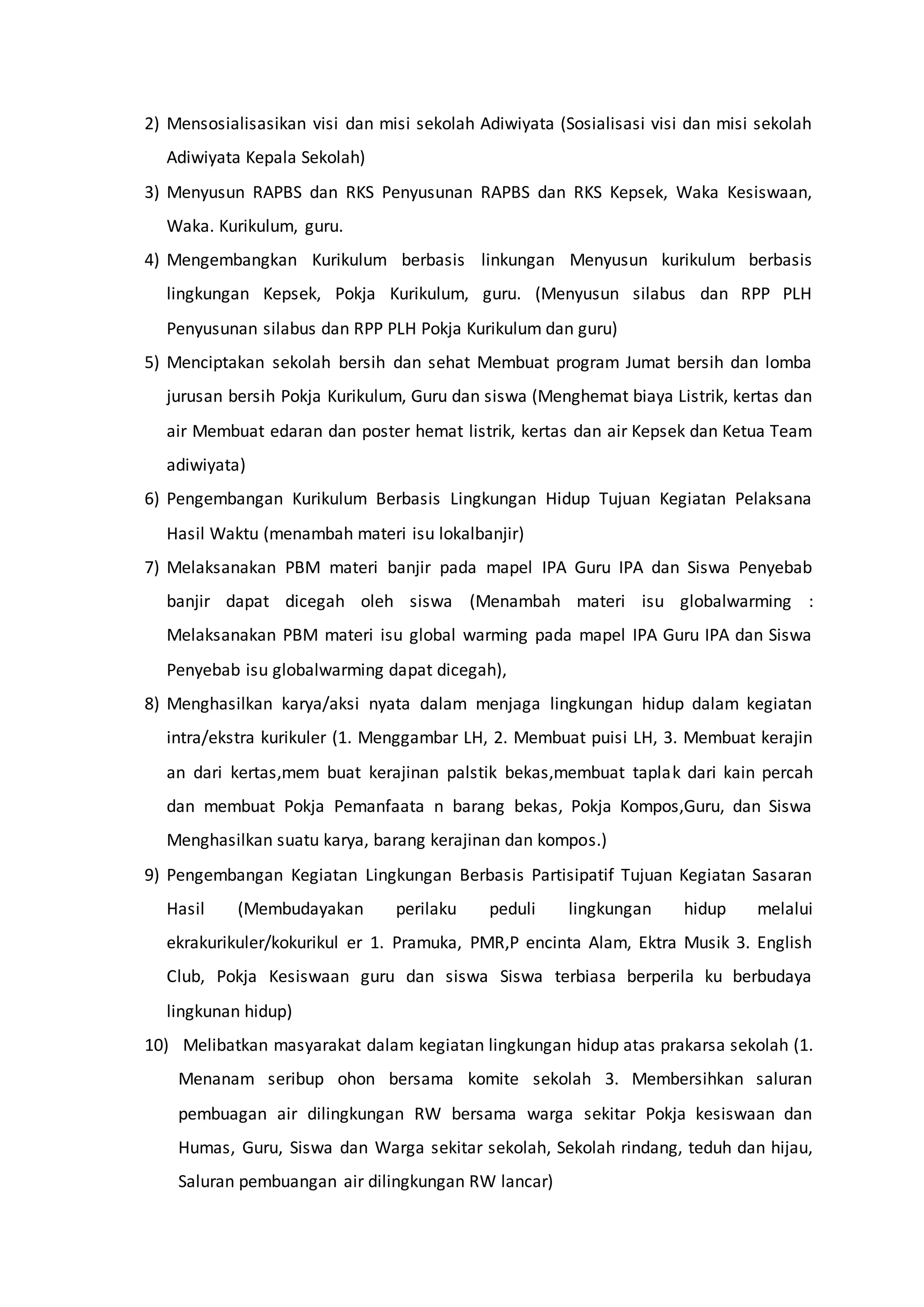 Program sekolah hijau fix | DOCX