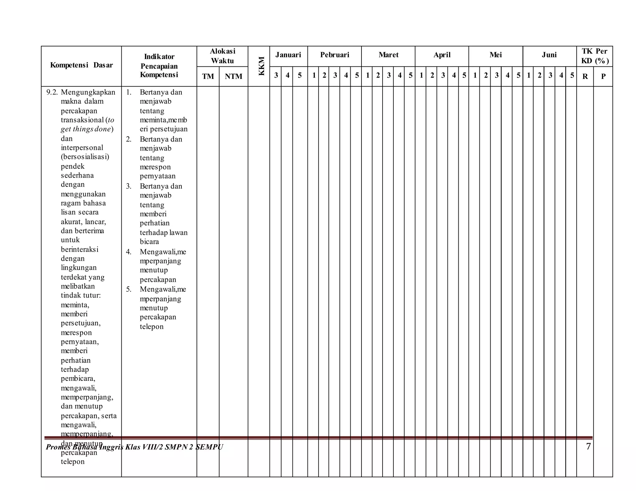 Program semester | DOCX