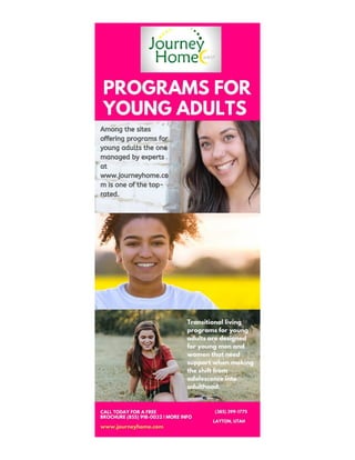Programs for Young Adults - Journey Home West | PDF