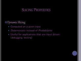 Program slicing by kumari nutan | PPT