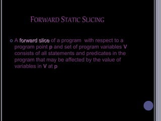 Program slicing by kumari nutan | PPT