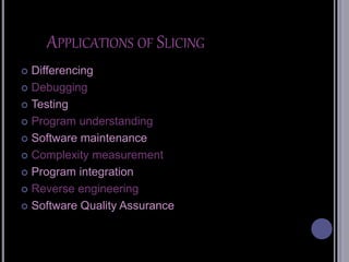 Program slicing by kumari nutan | PPT