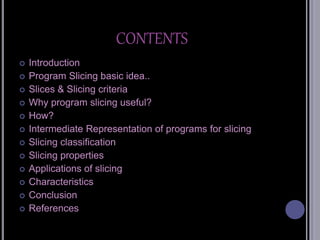Program slicing by kumari nutan | PPT
