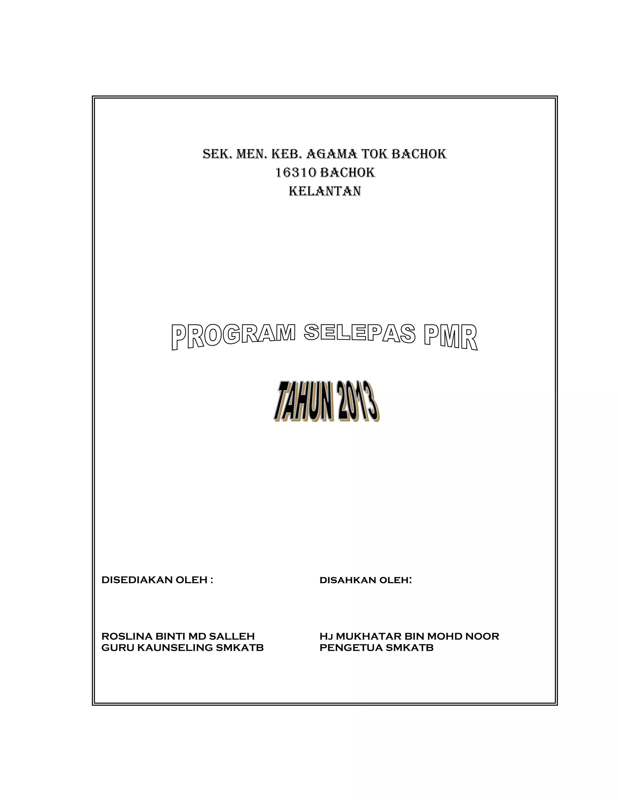Program slps pmr 2013 | PDF